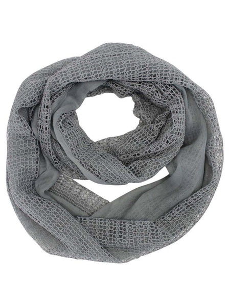 Dual Layered Infinity Scarf With Sequins – Luxury Divas