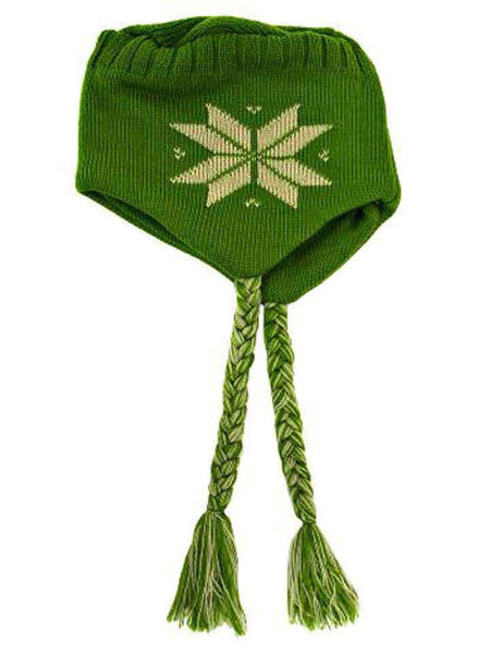 Snowflake Tibetan Knit Hat With Tassels – Luxury Divas