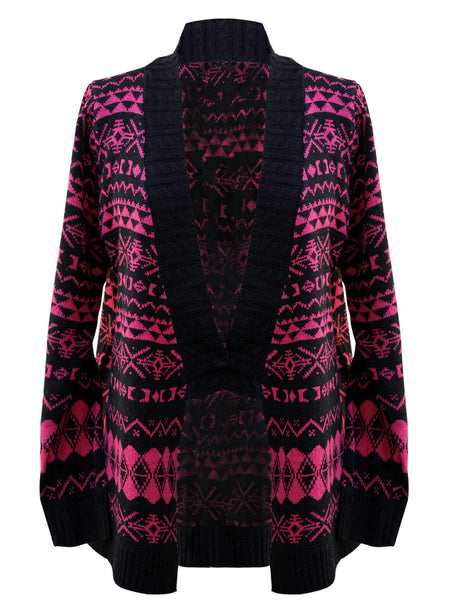 Aztec Print Long Cardigan Sweater – Luxury Divas