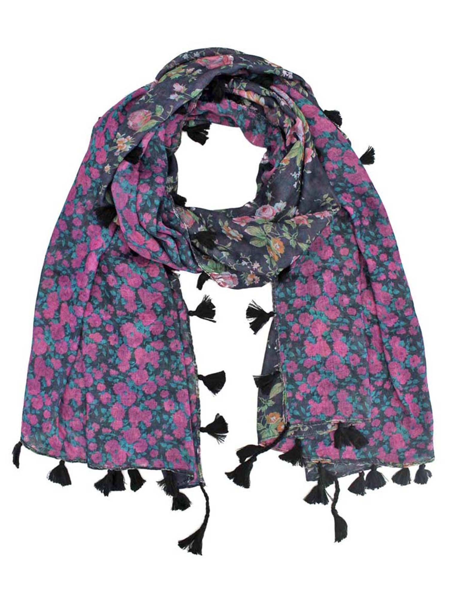 Reversible Floral Pattern Shawl Wrap – Luxury Divas