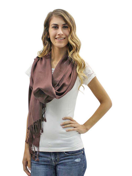 Brown Classic Pashmina Scarf Wrap – Luxury Divas